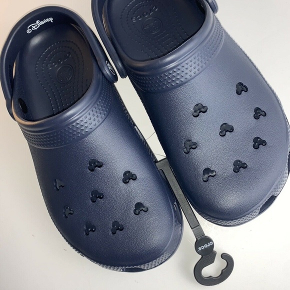 CROCS | Shoes | Disney Mickey Mouse Navy Blue Croc Shoes Adult | Poshmark